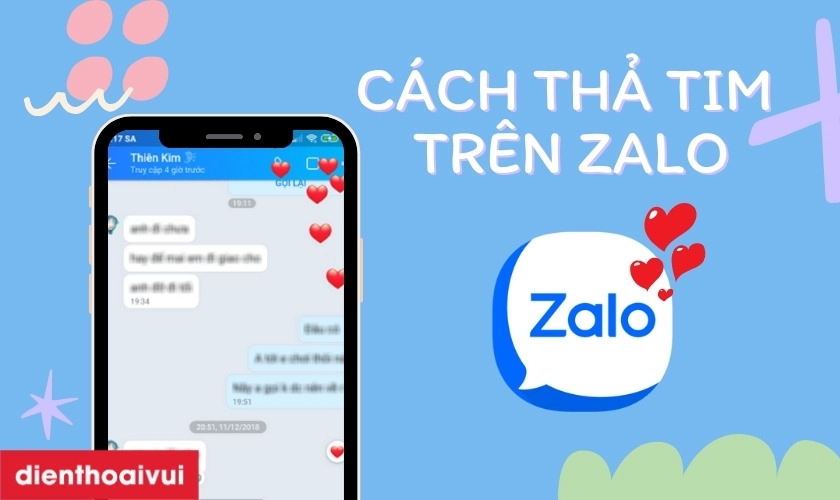 Cách thả tim trên Zalo để bày tỏ cảm xúc