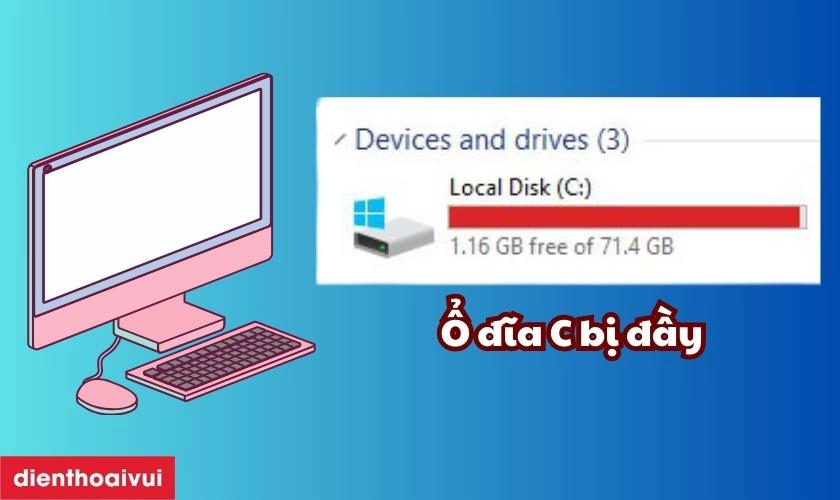 Khắc phục ổ C bị đầy Win 11, giải phóng bộ nhớ tức thì