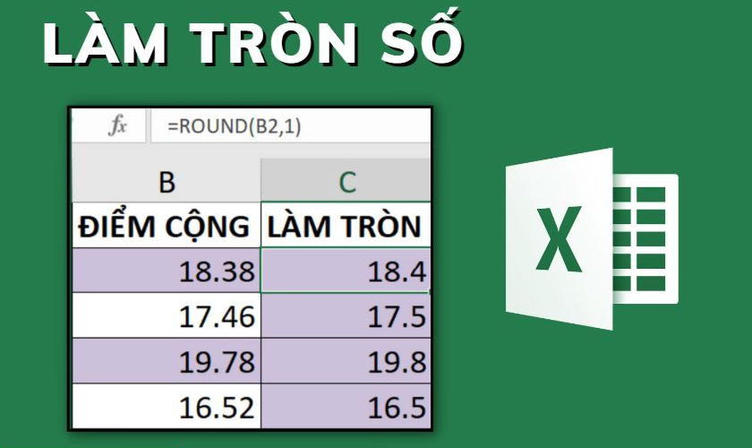 4 cách làm tròn số trong Excel bằng hàm ROUND, ROUNDUP