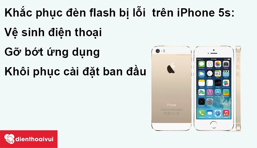 Thay đèn flash iPhone 5s chính hãng | Lấy liền