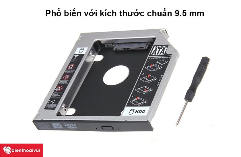 Caddy Bay DVD 9.5mm chính hãng, giá tốt