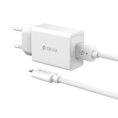 Củ Sạc Devia 1 Cổng EU V3 Trắng chính hãng | Lấy liền