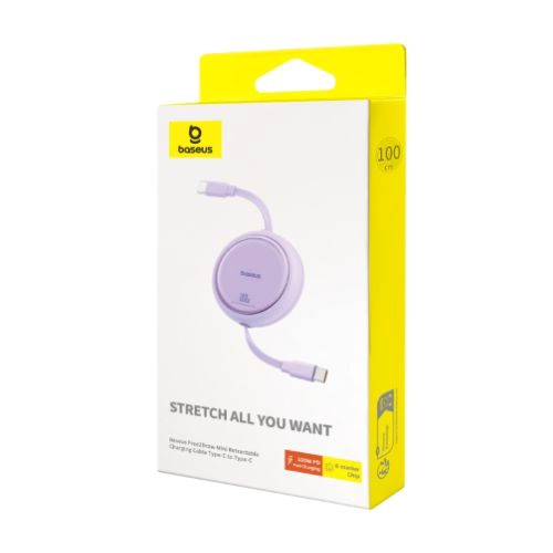Cáp Baseus Free2Draw Mini Retractable Type-C to Type-C 100W 1M chính ...