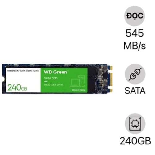 Ổ cứng SSD Western Digital Green M2.SATA 240GB chính hãng