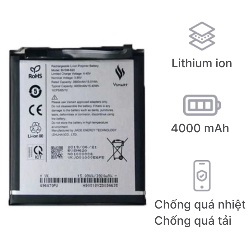 Thay pin Vsmart Live chính hãng | Giá rẻ lấy liền