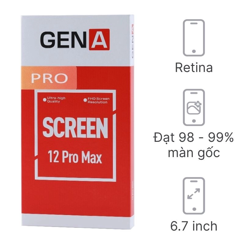 Thay màn hình chính hãng GENA loại Pro cho iPhone 12 Pro Max