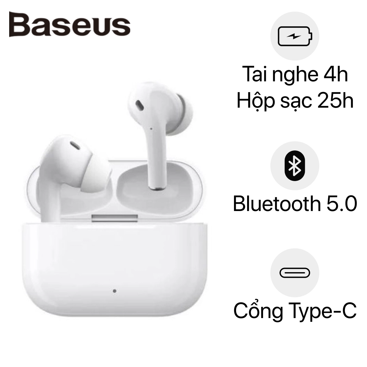 Tai nghe Bluetooth Baseus Encok W3 chính hãng | Lấy liền