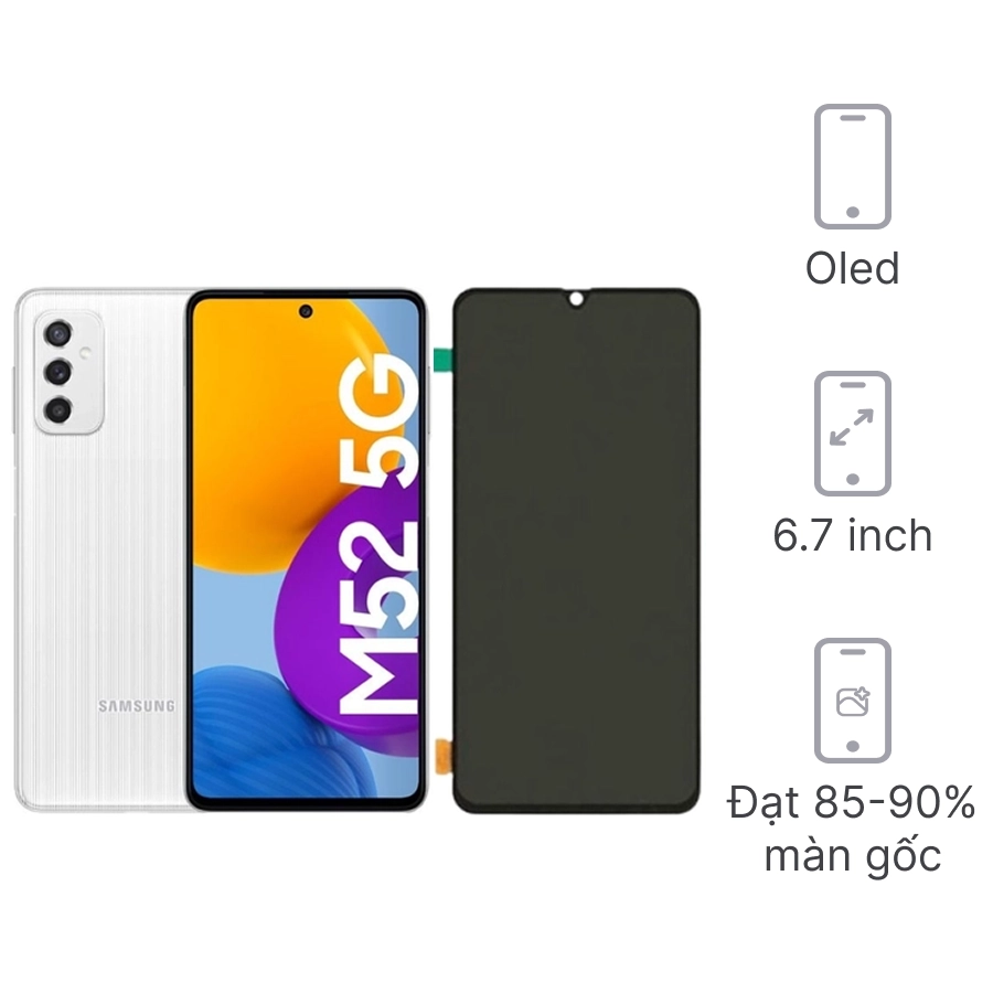 Thay màn hình Samsung M52 phôi to loại A+ chính hãng | Lấy liền