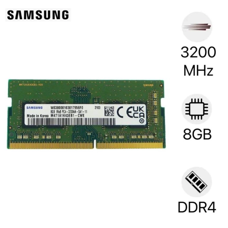 RAM laptop Samsung DDR4 8GB Bus 3200MHz chính hãng, giá rẻ