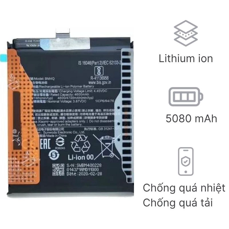 Thay pin POCO X4 GT chính hãng | Lấy liền