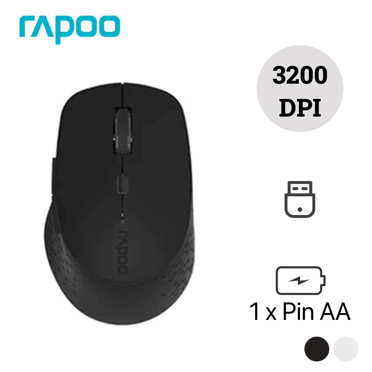 Chuột không dây Rapoo M310 Silent chính hãng | Lấy liền