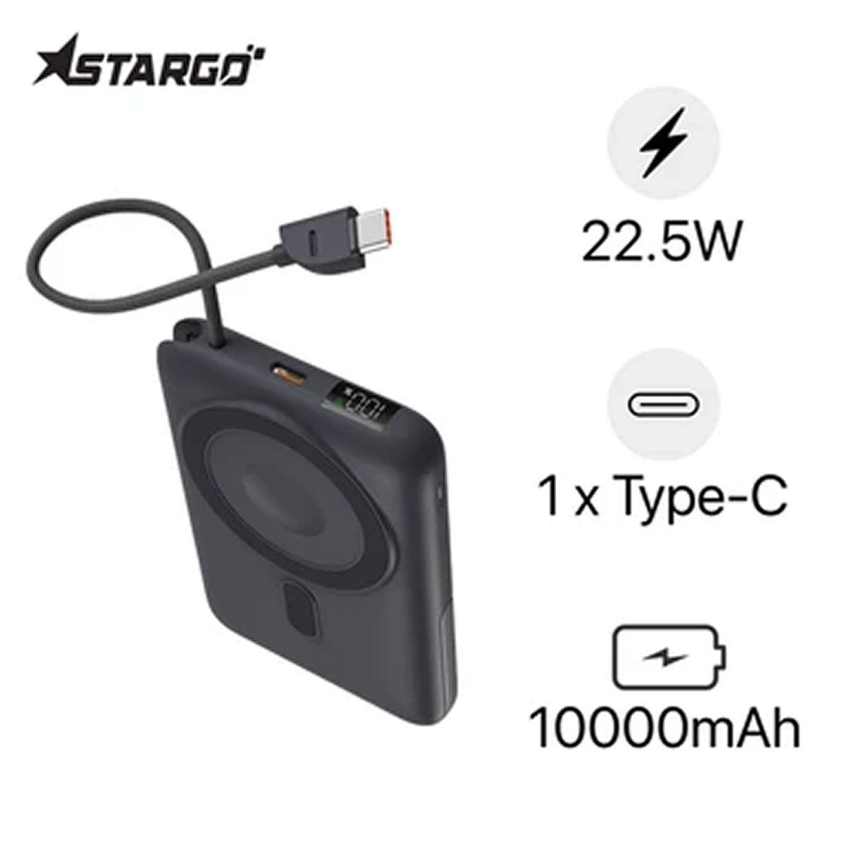 Pin sạc dự phòng Magsafe Stargo Star X 10.000mah chính hãng | Lấy liền