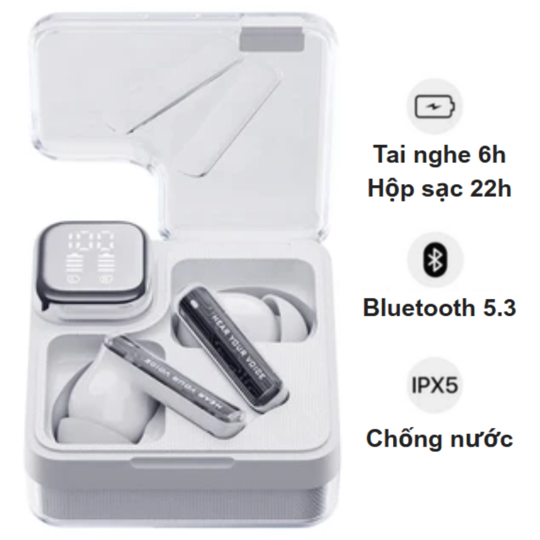 Tai nghe Bluetooth True Wireless QCY MeloBuds Neo chính hãng | Lấy liền