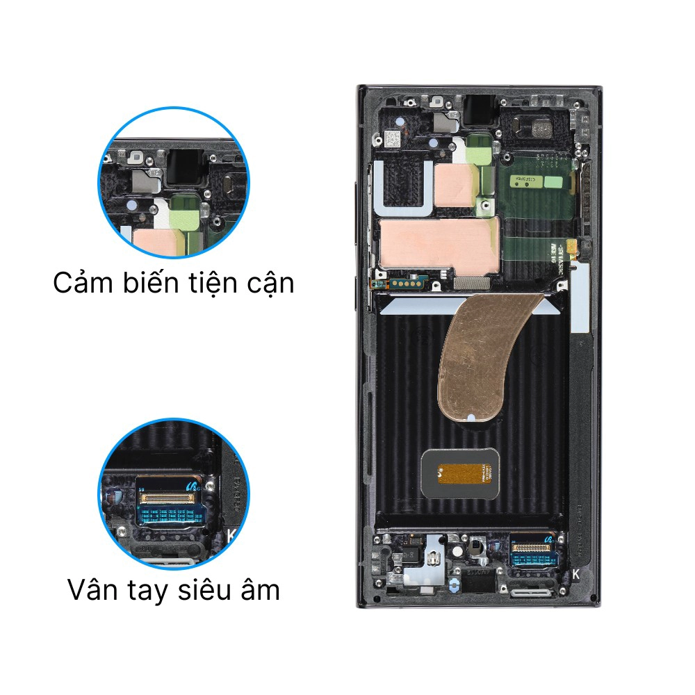 Thay màn hình Samsung Galaxy S23 Ultra nguyên khung chính hãng GENA ...
