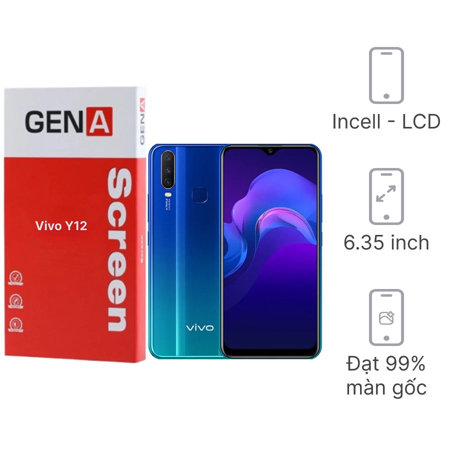 Thay màn hình Vivo Y12 (Nội địa) chính hãng GENA loại Pro lấy liền
