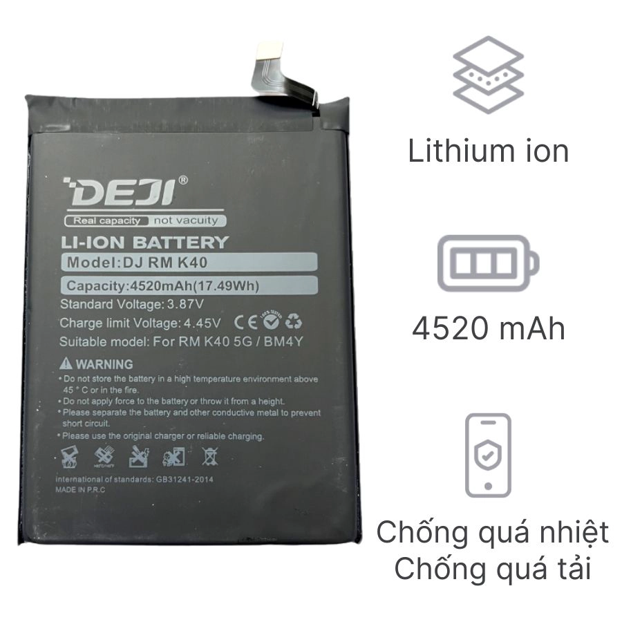 Thay pin Xiaomi Redmi Poco F3 chính hãng Deji lấy ngay, chính hãng