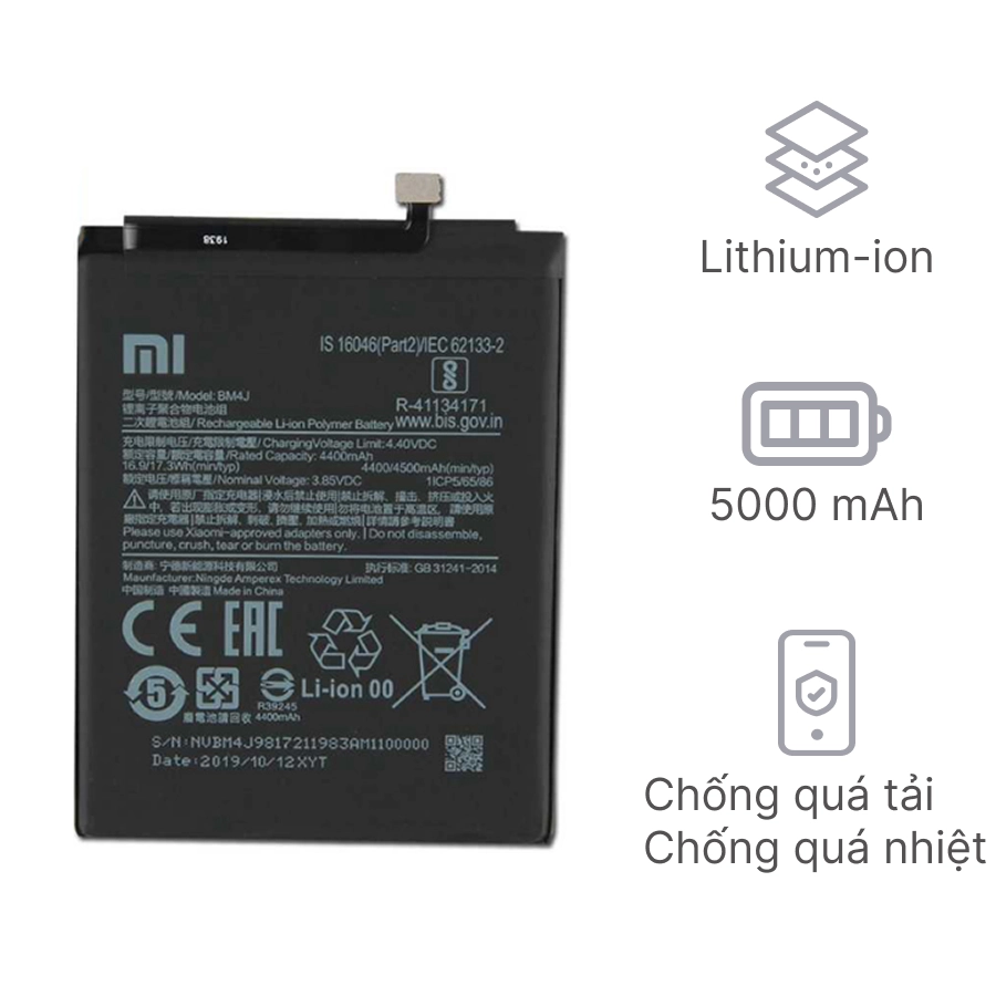 Thay pin Xiaomi Redmi 10C giá rẻ T2/2026