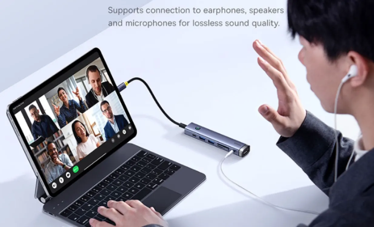 Hub Baseus Ultrajoy Series Air 7 in 1 chính hãng | Lấy liền