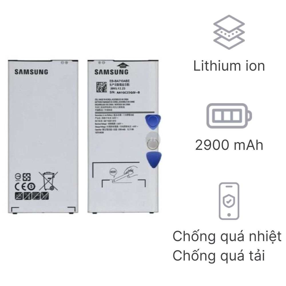Bảng giá thay pin Samsung A5 2016 HCM, HN tháng 10 2025