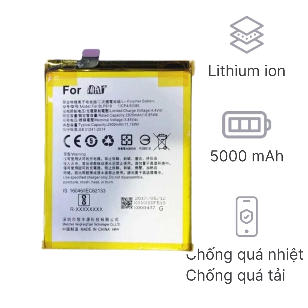 Thay pin OPPO A9 2020 chính hãng, giá rẻ TPHCM và Hà Nội