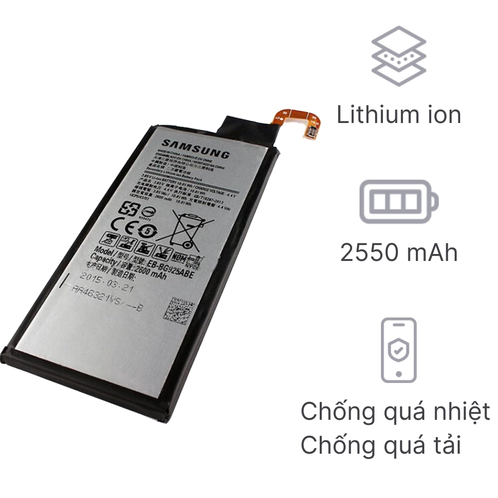 Thay pin Samsung Galaxy S6 chính hãng | Giá rẻ tại HCM, HN
