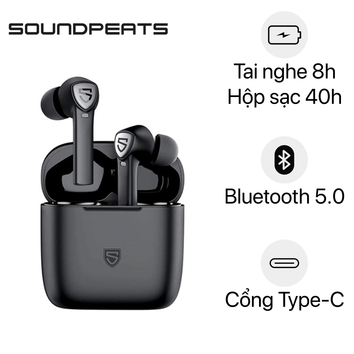 Tai nghe Earbuds SoundPEATS True Capsule 2 chính hãng | Giá rẻ
