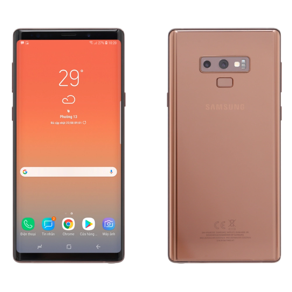 Thay màn hình Samsung Galaxy Note 9 nguyên khung GENA loại A+ chính hãng