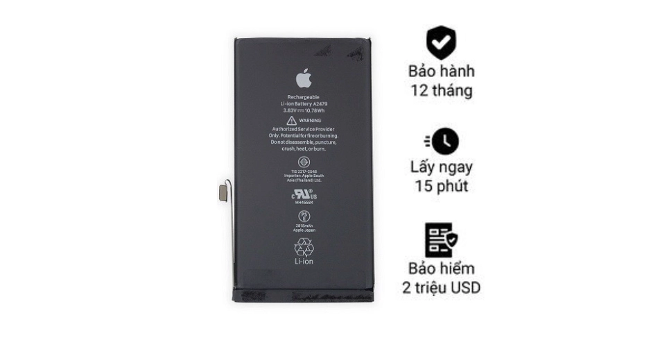 Thay pin iPhone 13 chính hãng, giá rẻ nhất tháng 1/2025