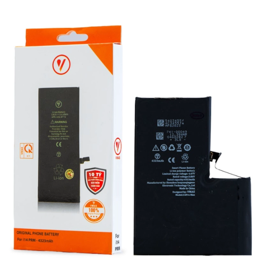 Thay pin chính hãng Vmas cho iPhone 14 Pro Max giá tốt