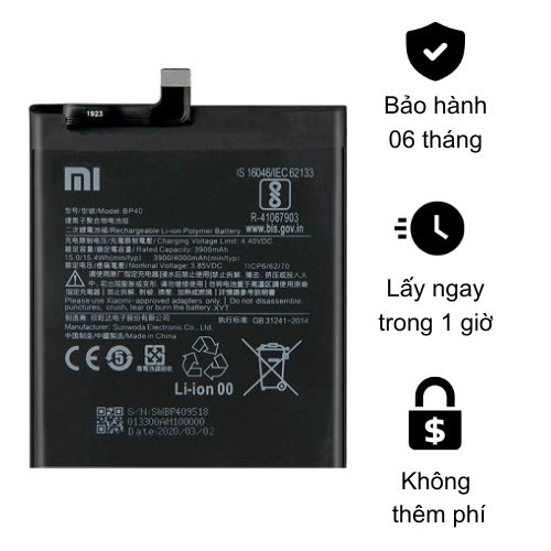 Thay pin Xiaomi Redmi K20 Pro dung lượng cao tiết kiệm pin